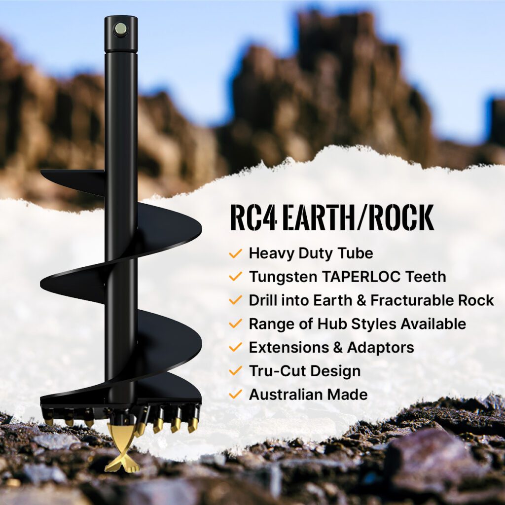 RC4 Earth/Rock Combo Auger | Southern Earthmoving Attachments