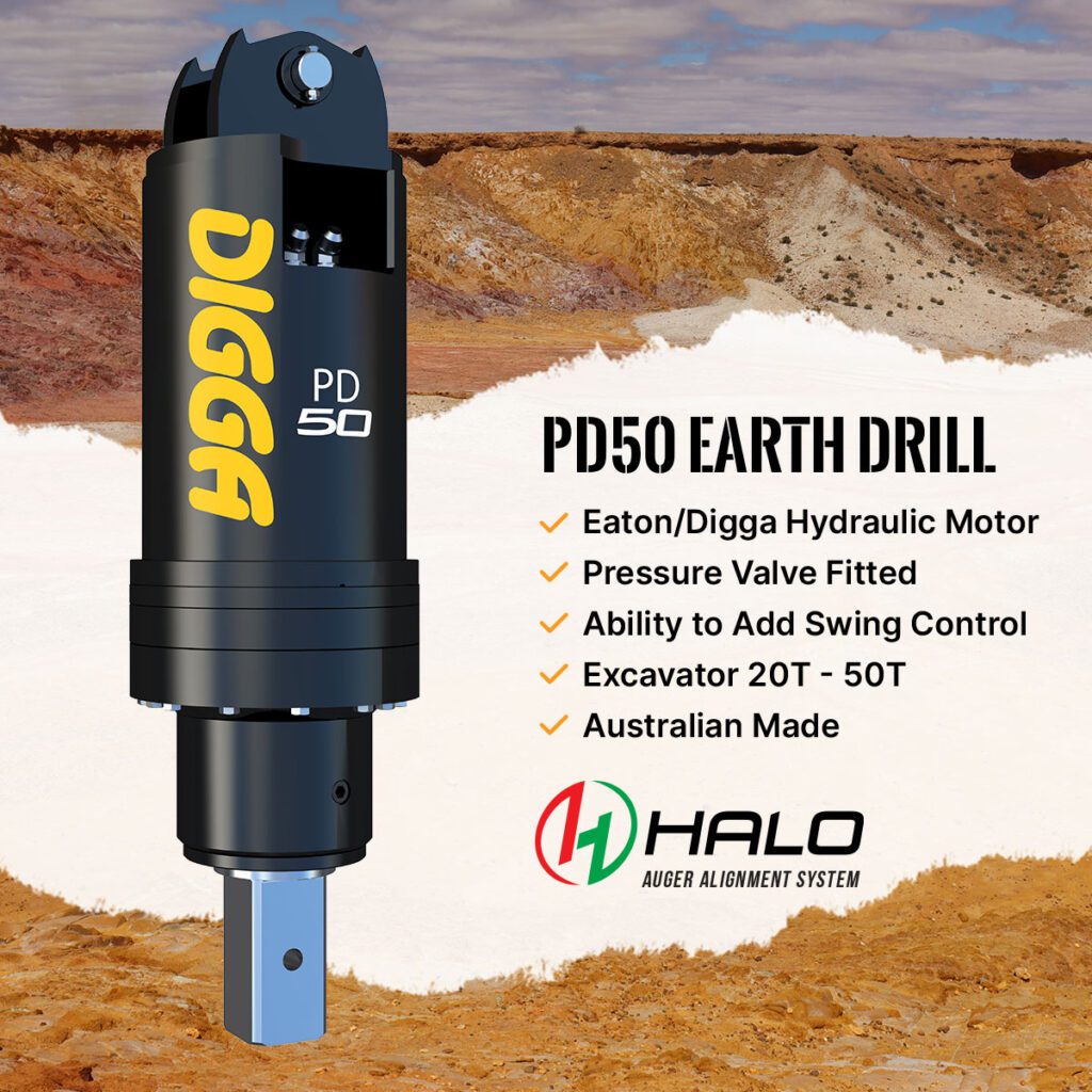 Auger Drive | PD50 | Southern Earthmoving Attachments